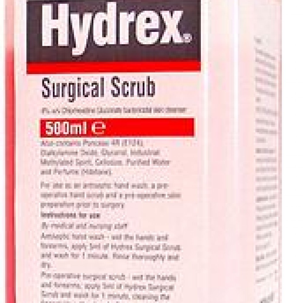 Hydrex Surgical Scrub 500ml - MEDI-MOVE | Medical Supplies ...