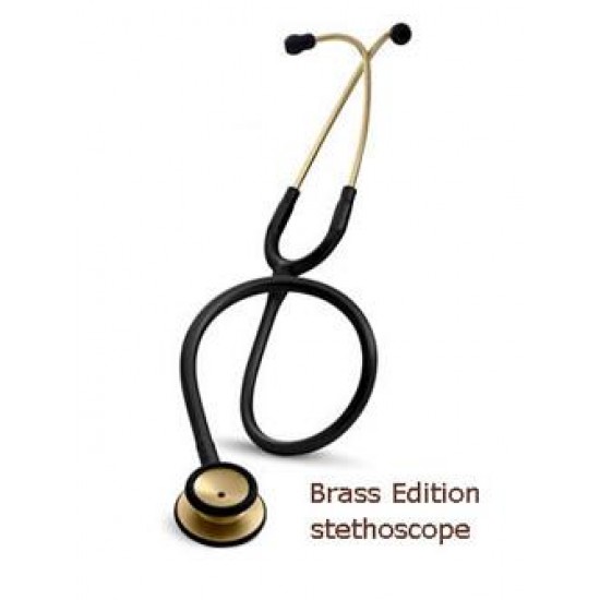 Littmann Classic II S.E. Brass Edition Brass Finish Chestpiece Eartubes Black Tube